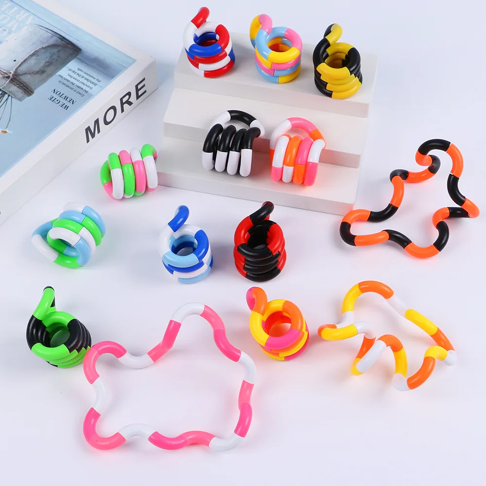 4Pcs-Twisted-Ring-Magic-Figet-Trick-Rope-Education-Stress-Relief-Toys ...