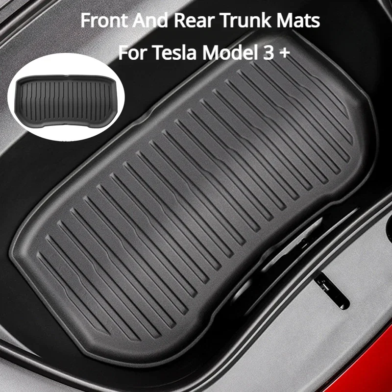 Trunk-Mats-for-Tesla-Model-3-TPE-Piano-Key-Style-New-Model3-Front-Rear ...