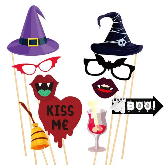 Photo Booth Props Halloween Party Photo Booth Prop Fancy Decor Supply ...