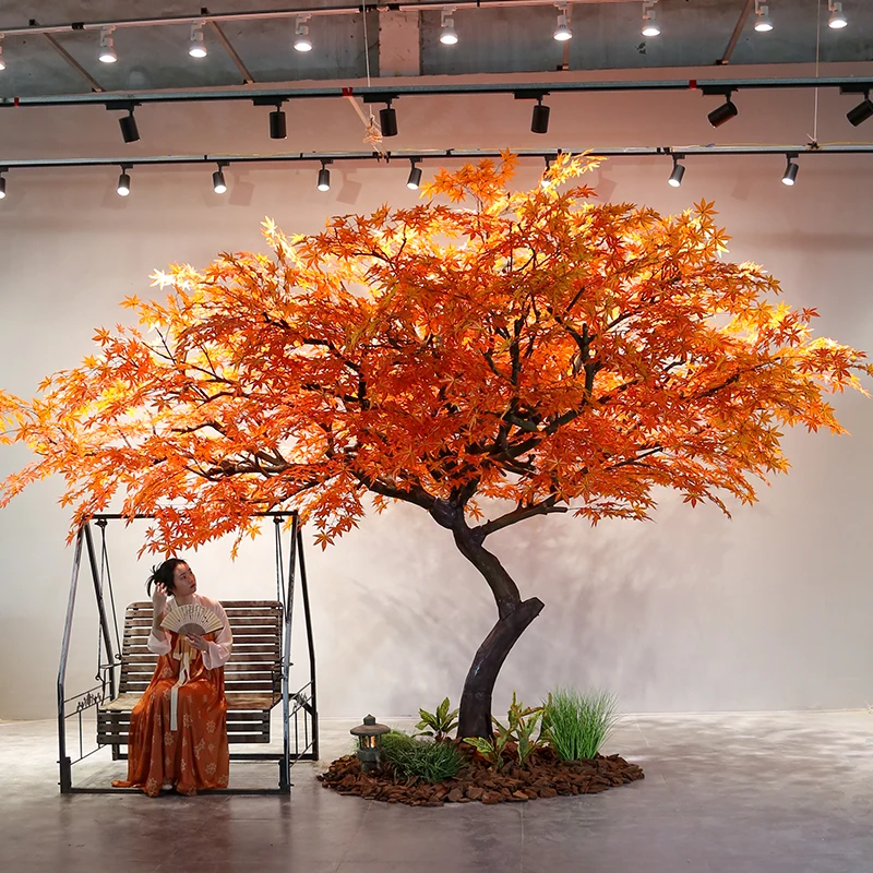 Fake-Maple-Tree-Large-Shopping-Mall-Hotel-Green-Plant-Fake-Trees ...