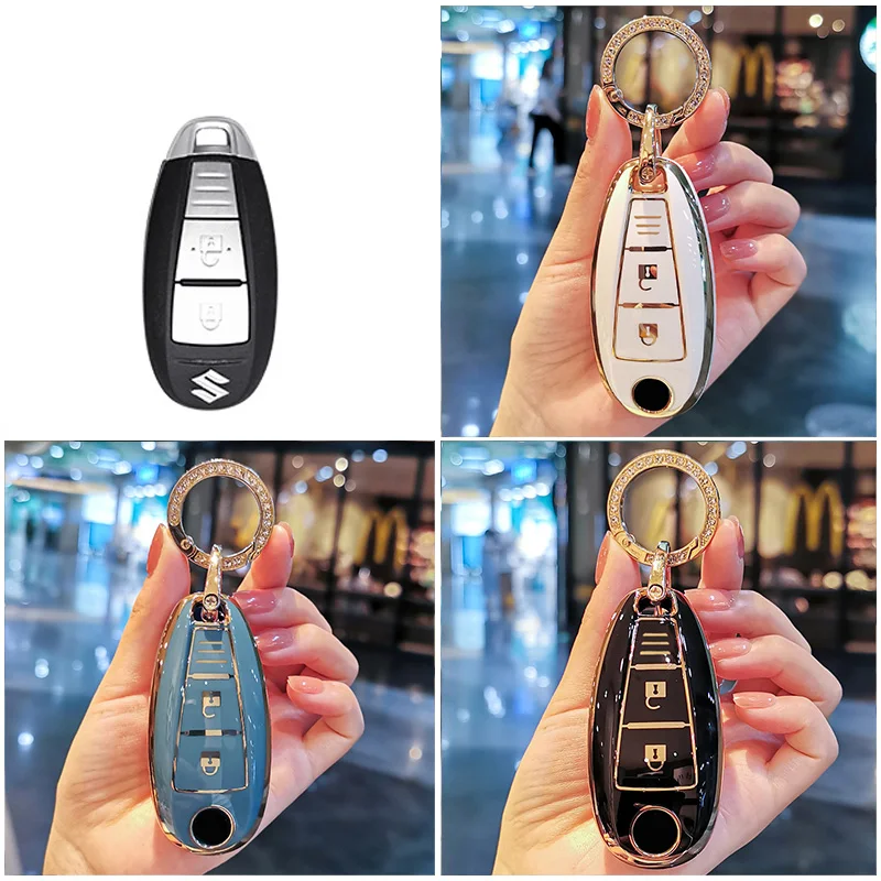 New-Soft-TPU-Car-Remote-Key-Fob-Shell-Cover-Case-For-Suzuki-Vitara ...
