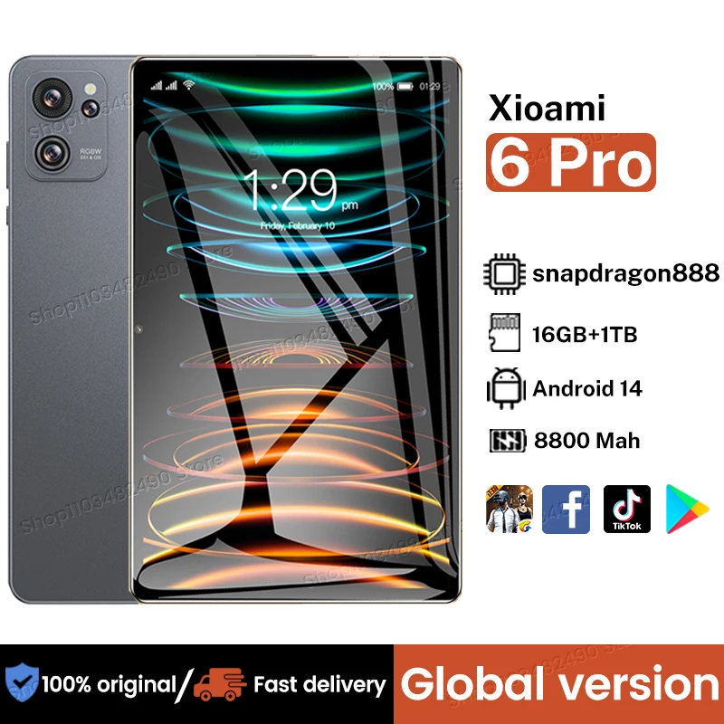 Tablet-PC-Original-Pad-6-Pro-Vers-o-Global-Android-14-16GB-1TB-5G-WiFi ...