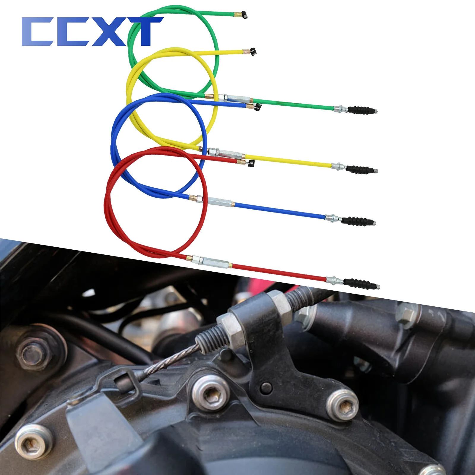 Motorcycle-Clutch-Cable-980mm-Adjuster-For-Yamaha-Honda-KTM-Kawasaki ...