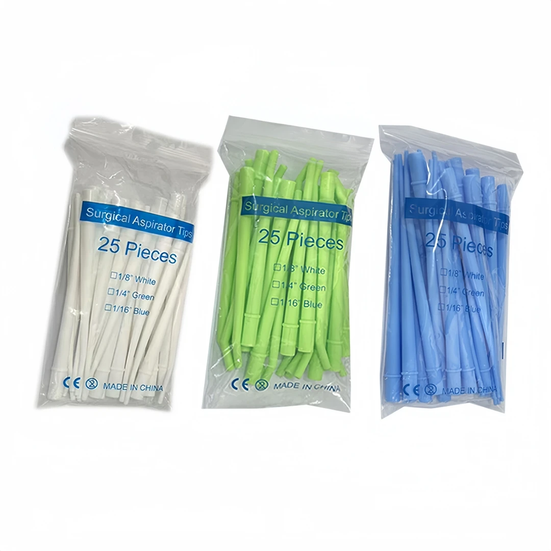 25pcs/bag Disposable Surgical Suction Tips Dental Surgical Aspirator ...