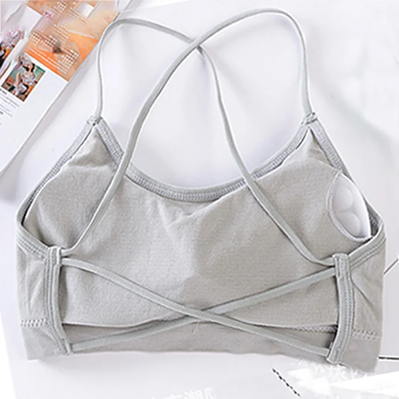 Women-Cross-Strap-Sports-Bra-Push-Up-Sport-Bra-Top-Yoga-Gym-Crop-Top ...