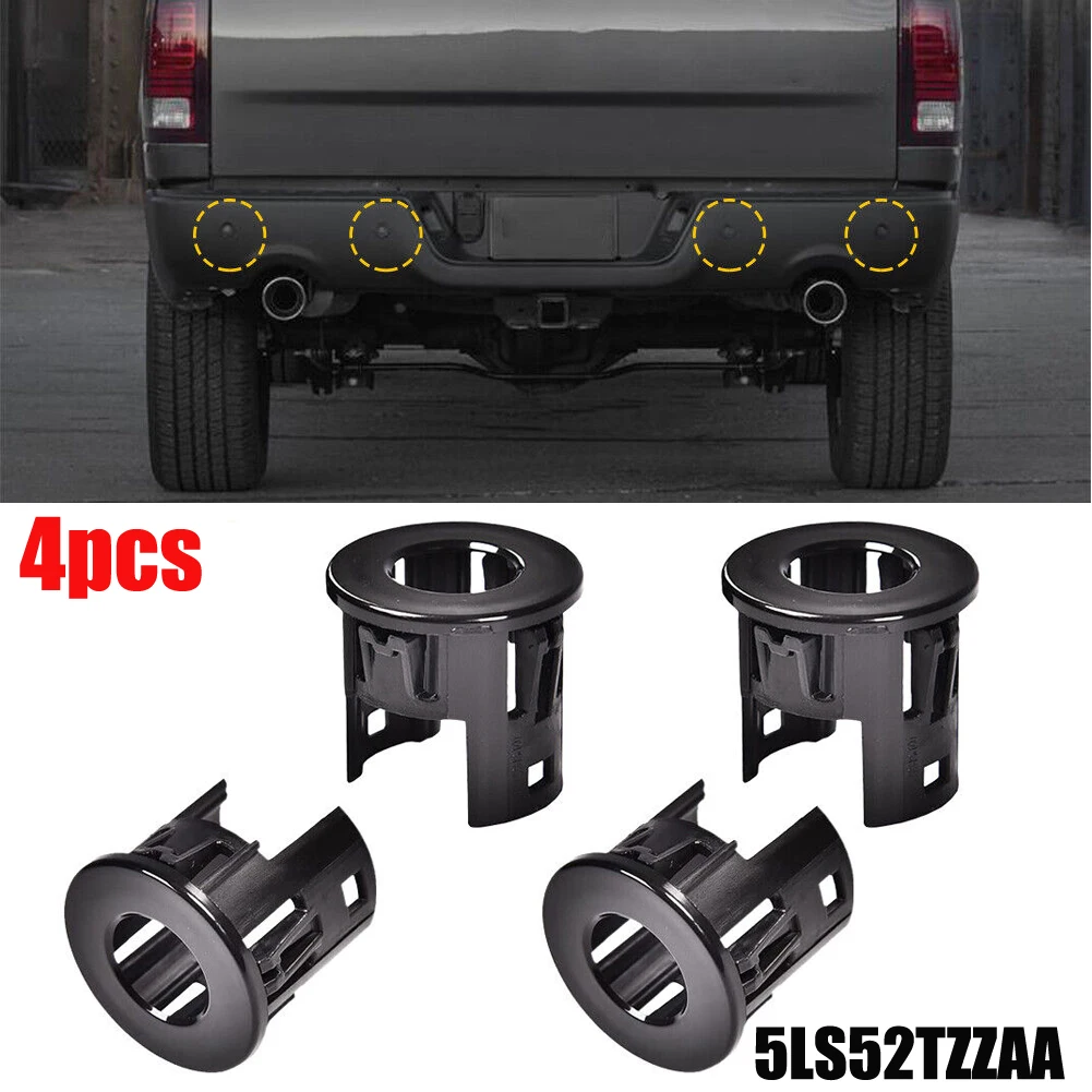 4 Parking Assist Sensor Bracket Bezel Front And Rear Bumper Brackets ...