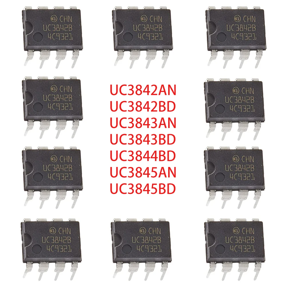 10pcs-UC3842B-UC3842AN-UC3843B-UC3843AN-UC3844B-UC3845B-UC3845AN-High ...