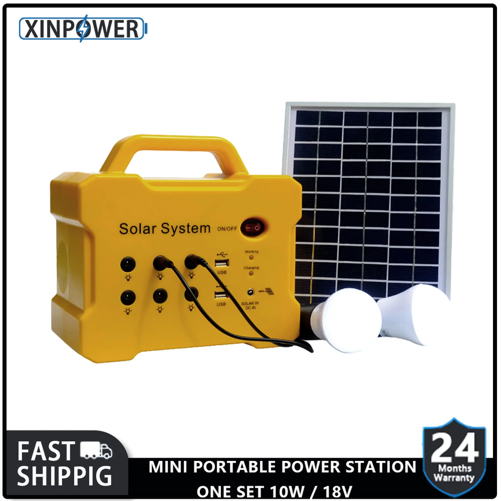XINPOWER-10W-Mini-Portable-Power-Station-18V-Solar-Power-Bank-Outdoor ...
