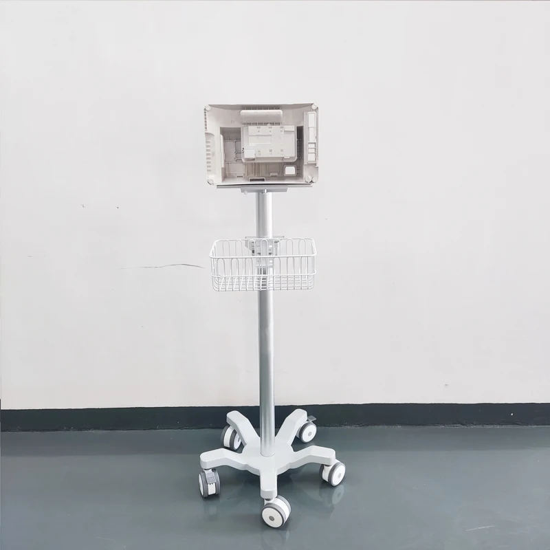 Medical Standing Trolley Rolling Cart Aluminium Alloy Trolley For ...