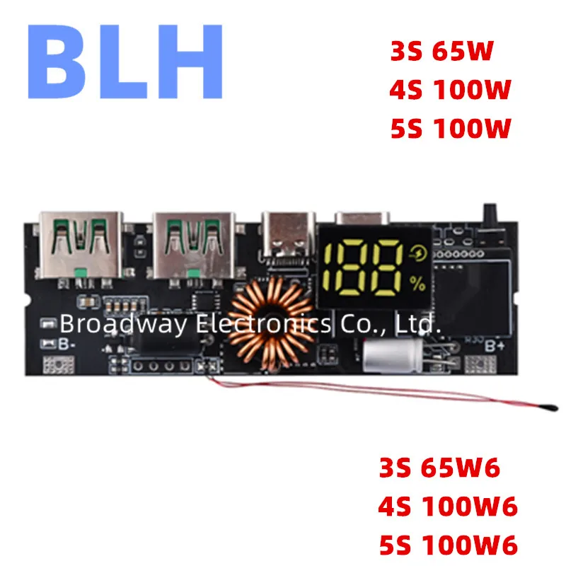 PD-3S-4S-5S-65W-Power-Bank-6-port-21700-Two-way-Fast-Charging-Mobile ...