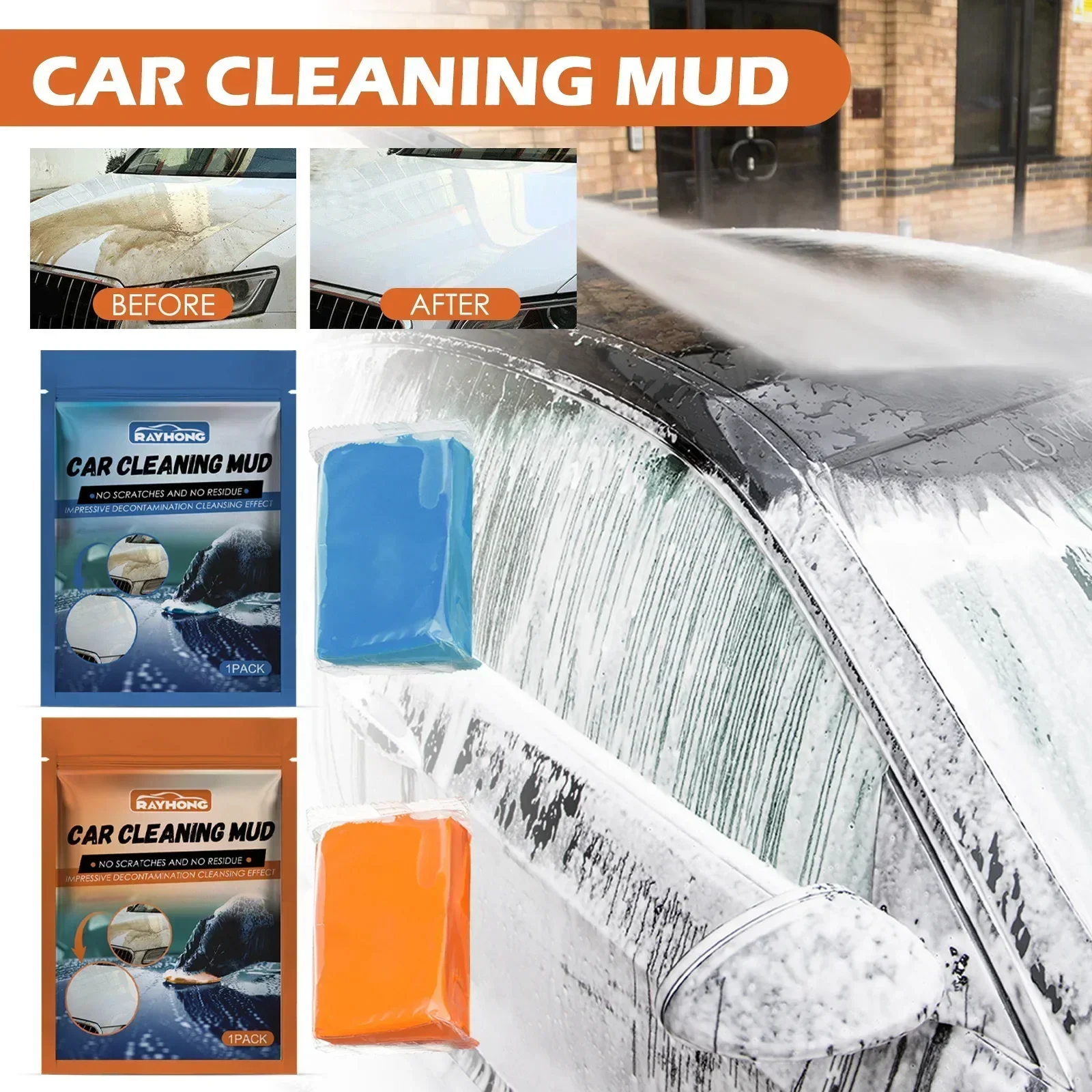 Magic Clay Bar Car Vehicle Clean Detailing Remover Stain Tool Bar Car ...