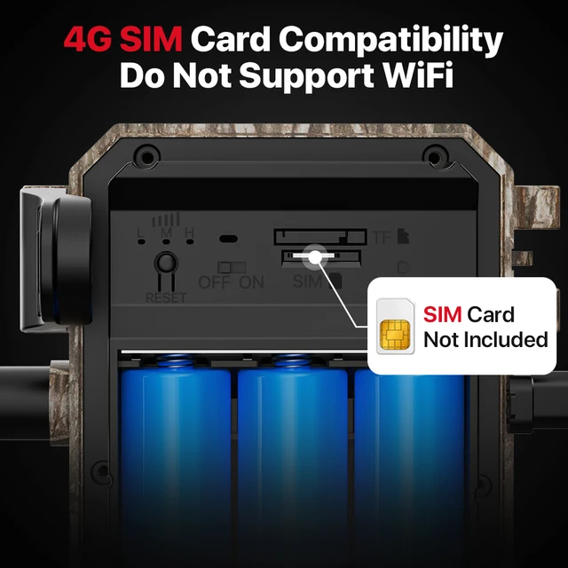 4Mp Hd 4G Ip -Kamera Napelemes Elem Akkumulátoros Vadászatkövetési ...