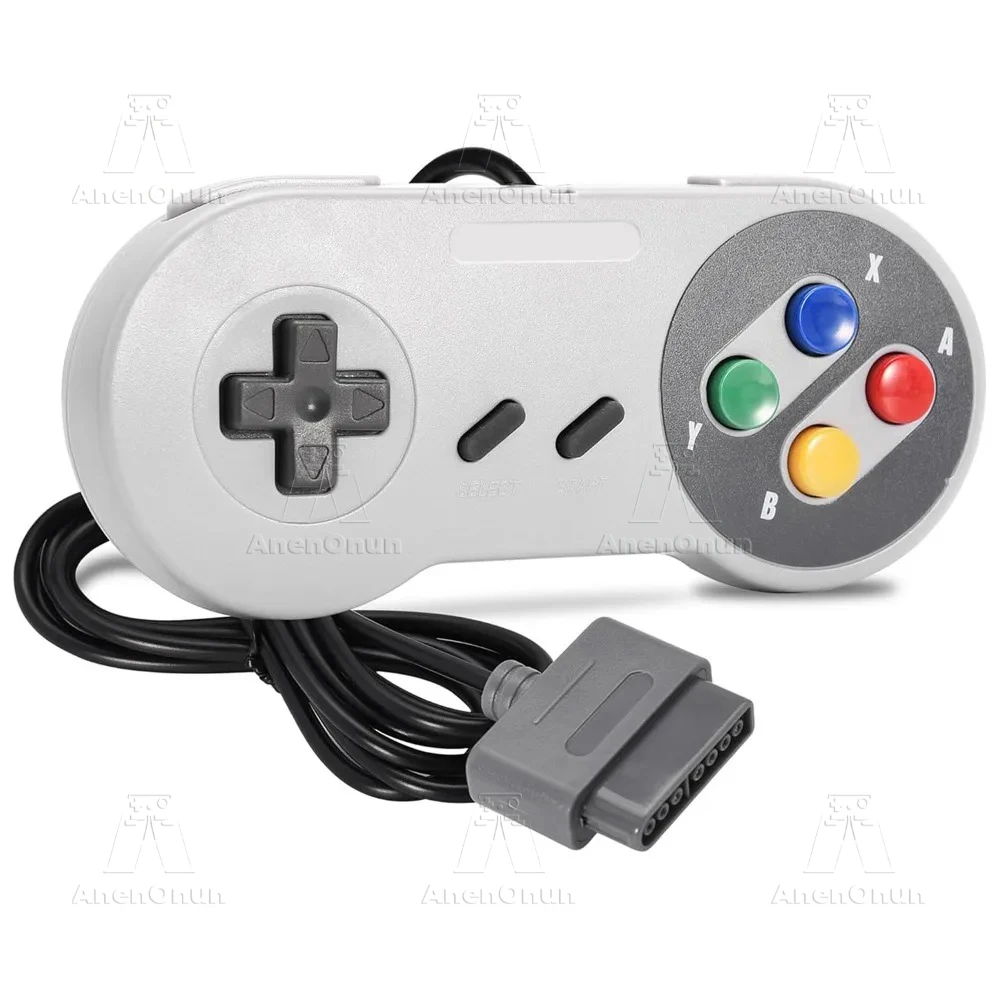 SNES-SFC-Controller-Classic-Wired-Gamepad-Control-16-bit-Retro ...