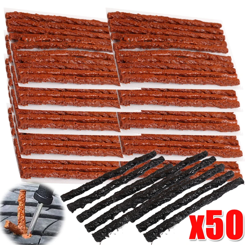 10-50pcs Mixed Tire Repair Strips Stiring Glue for Tyre Puncture ...