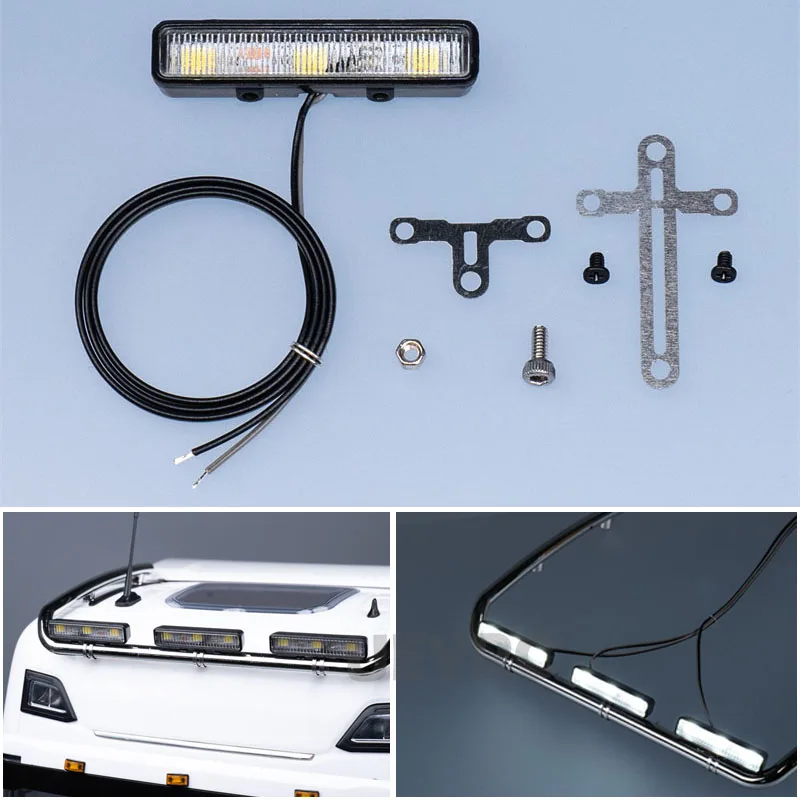 1-14th-Scale-Rectangular-Spotlight-Roof-LED-3V-Lights-for-Tamiya-RC ...