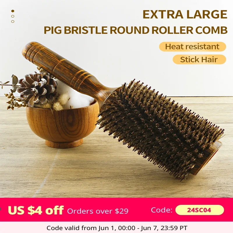 Professionele-Everzwijn-Ronde-Haarborstel-Voor-Vrouwen-Mannen-Salon ...