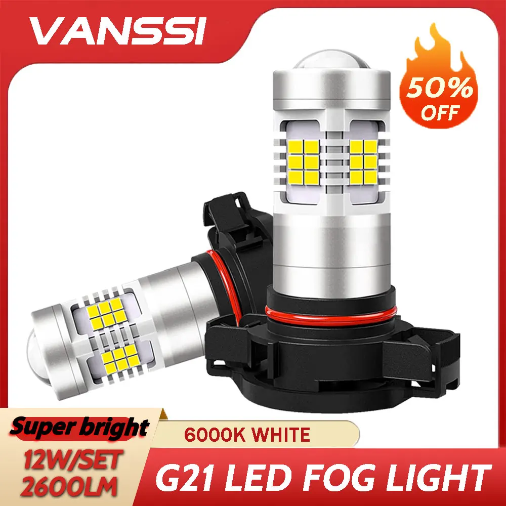 VANSSI-G21-2504-PSX24W-LED-Bulbs-H16-PS19W-5202-5201-12v-Car-Driving ...