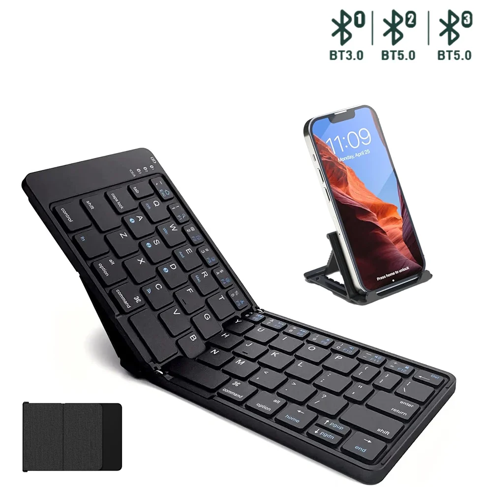 Teclado-inal-mbrico-plegable-con-Bluetooth-para-tel-fono-m-vil-teclado ...