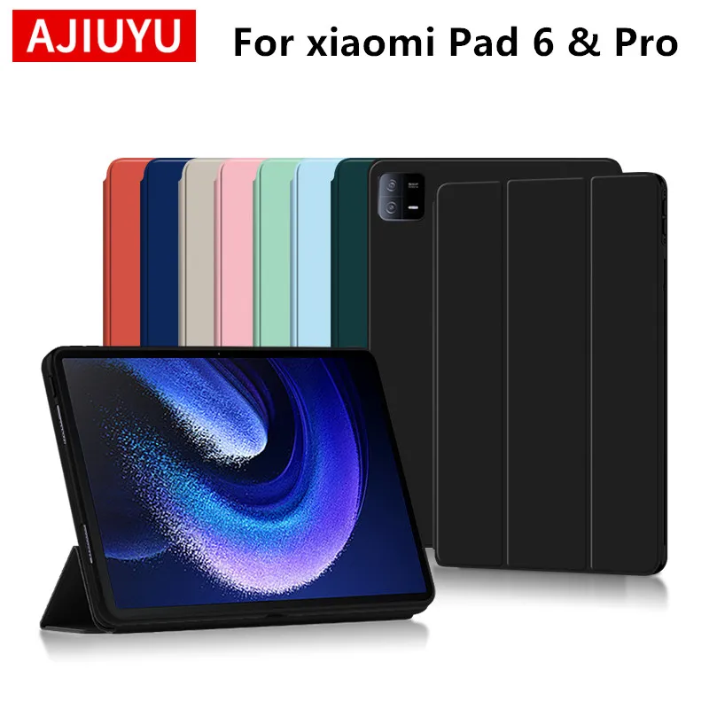 AJIUYU For Xiaomi Pad 6 Pro Case Smart Cover for MiPad 6Pro 2023 Mi Protective PU Tablet ...