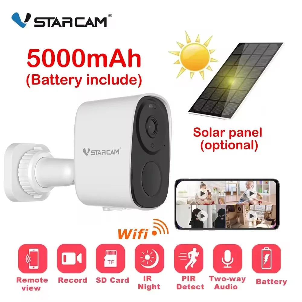 Vstarcam-CB54-3MP-Solar-Panel-Wifi-IP-Camera-Outdoor-Surveillance ...