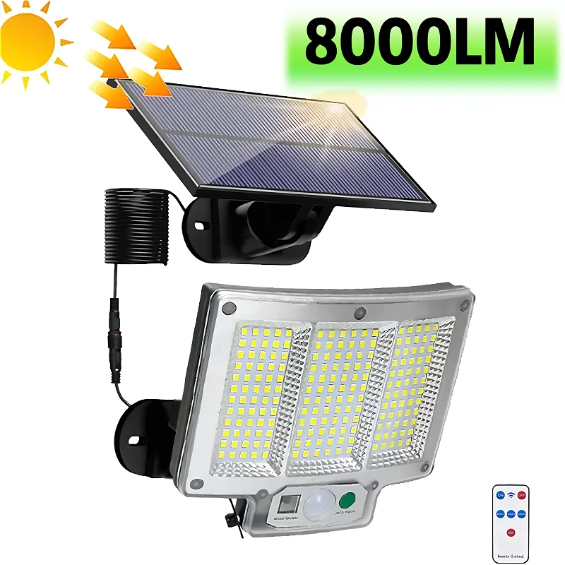LED-Solar-Split-Wall-Lamp-Lighting-50-Waterproof-Motion-Sensor-Solar ...