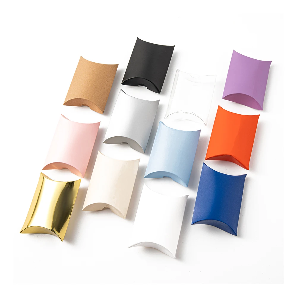 10Pcs-Pillow-Candy-Box-Kraft-Paper-Christmas-Gift-Packaging-Boxes-Candy ...