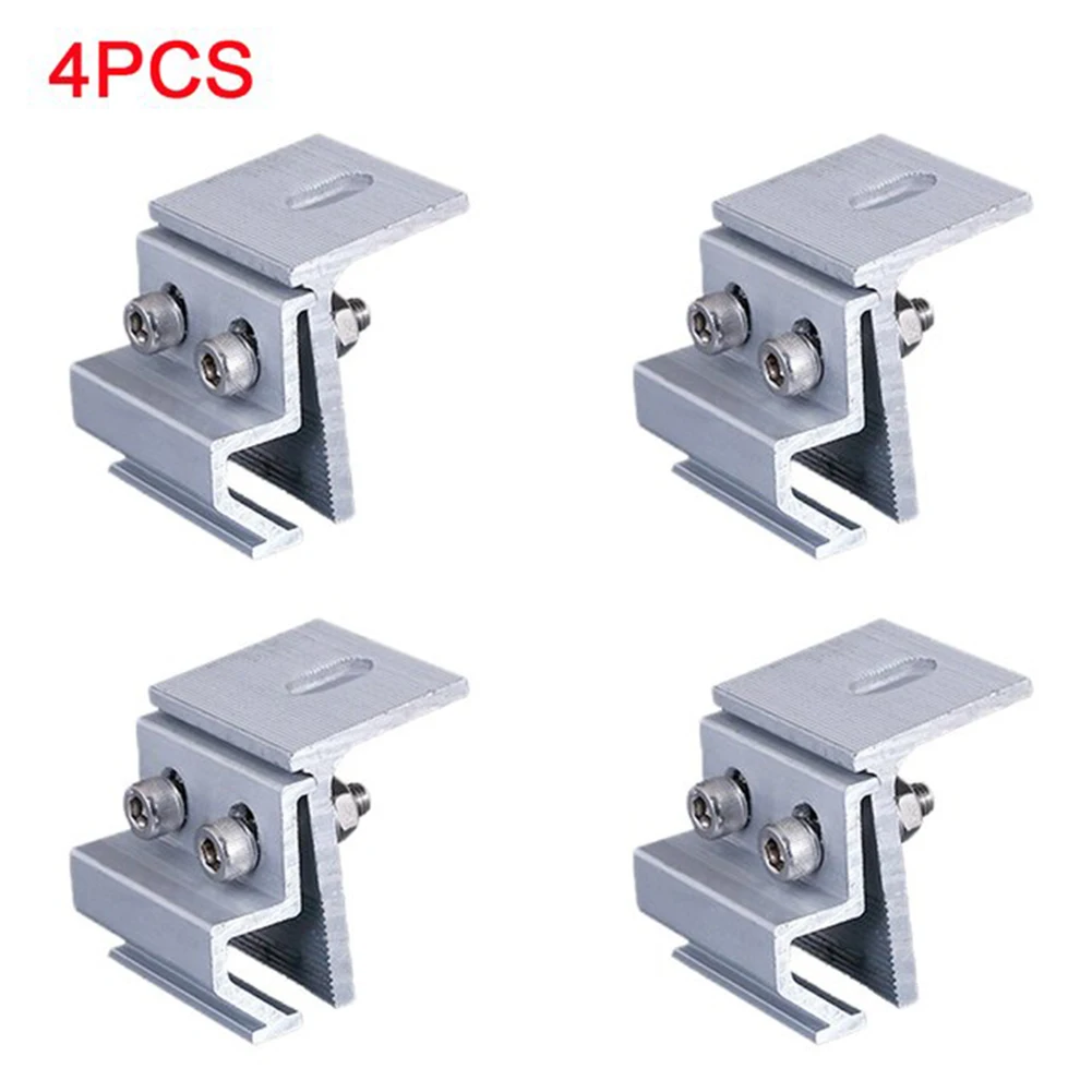 4pcs-Solar-Panel-Bracket-Roof-Mounting-Fixing-Clamp-Aluminum-Alloy ...