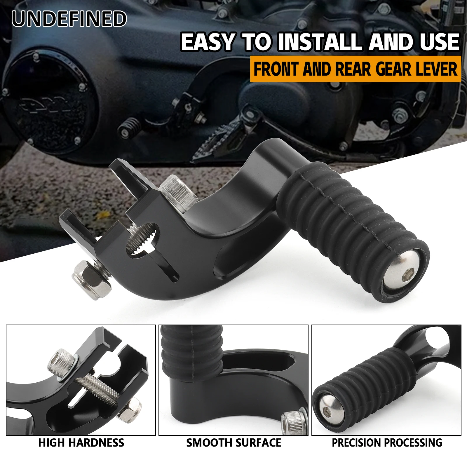 Motorcycle-Aluminum-Heel-Toe-Shift-Lever-W-Shifter-Foot-Pegs-for-Harley ...