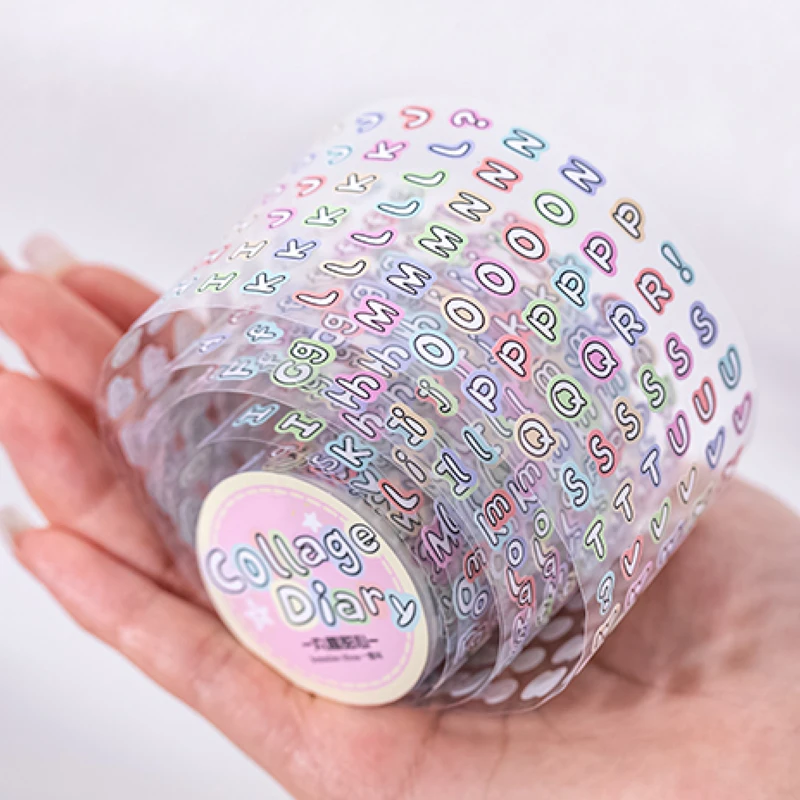 Mr-Paper-Cinta-troquelada-de-elementos-de-texto-6-estilos-1-rollo-bolsa ...