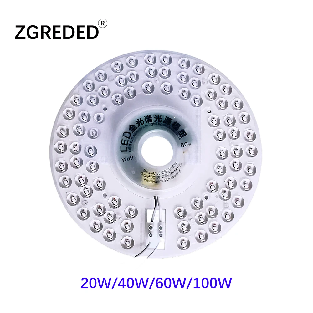 LED-Panel-Light-85V-265V-Ceiling-Light-LED-Module-20W-40W-60W-100W ...