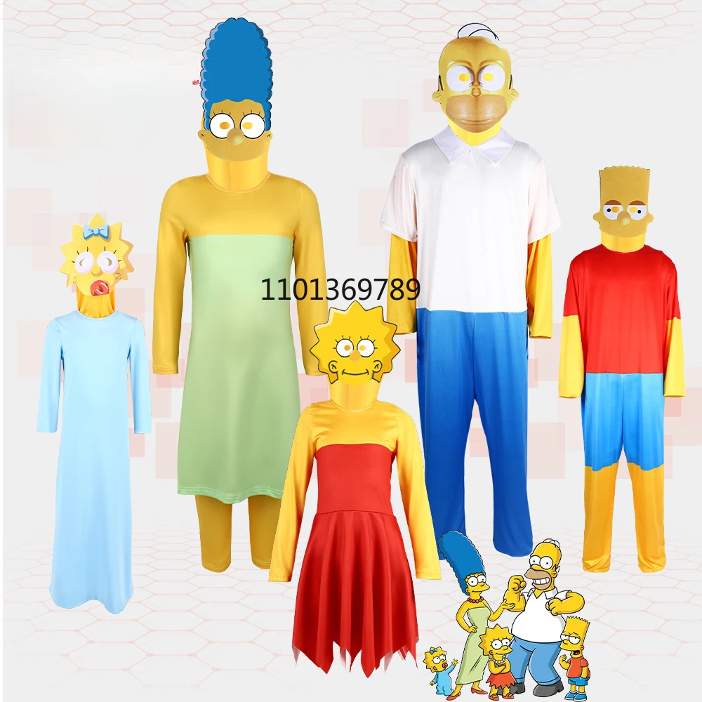 Disfraz-de-los-SIMPSONS-para-mujer-vestido-elegante-de-dibujos-animados ...