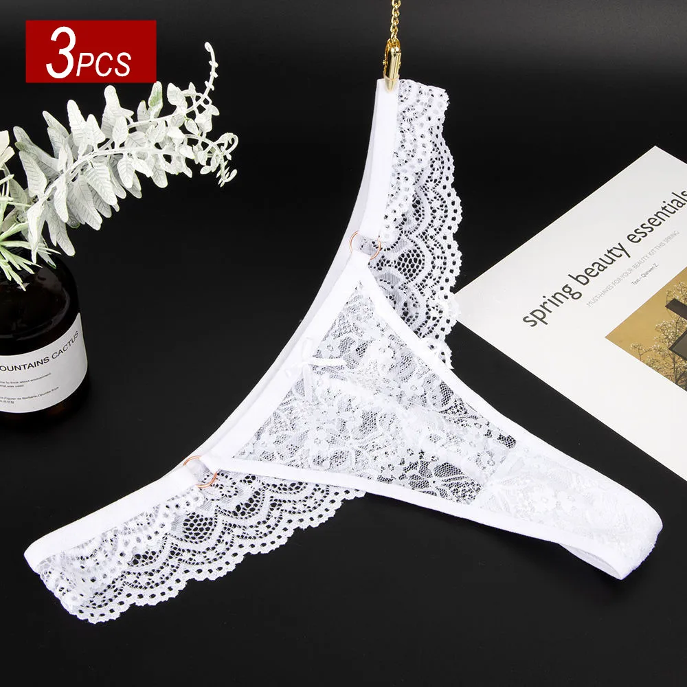 3-PCS-Set-Women-Micro-G-String-Panties-Sexy-Lace-Thong-Low-Rise ...