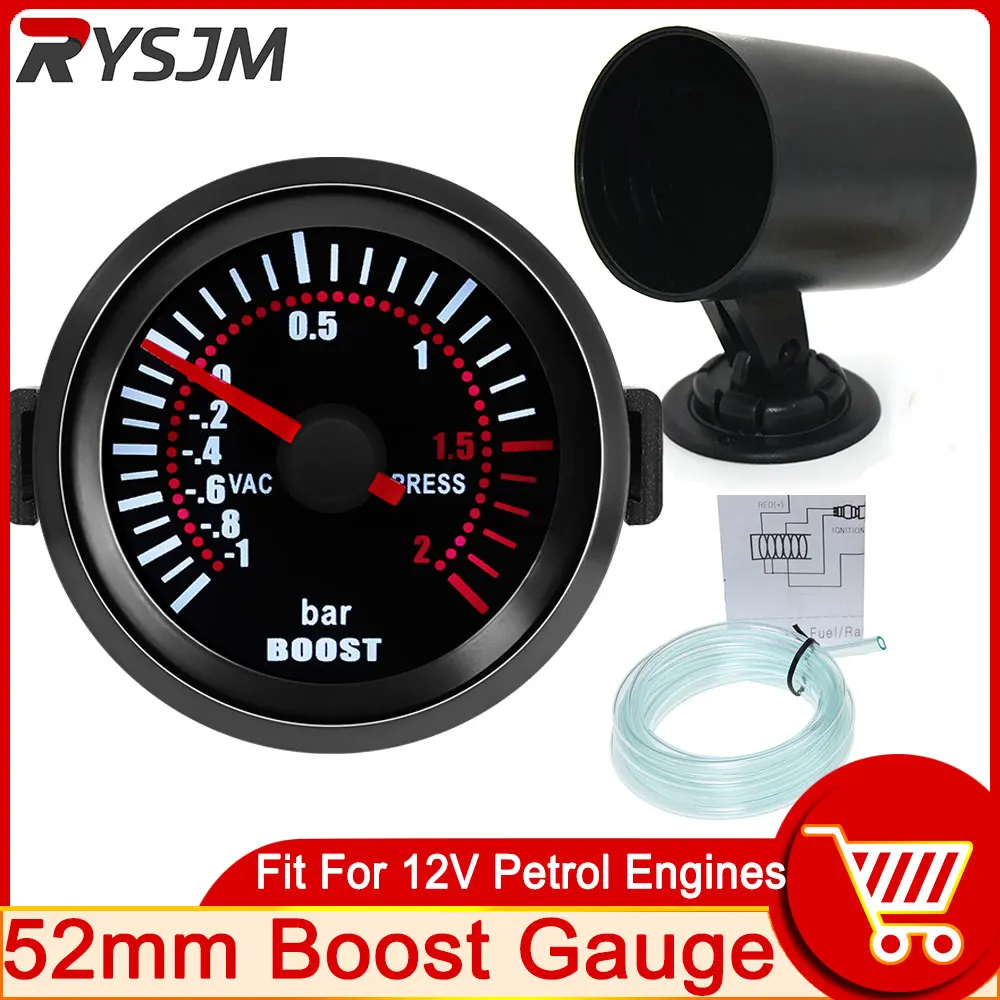 HD-2inch-52mm-Turbo-Boost-Gauge-1-2-Bar-30-30-PSI-Vacuum-Press-Meter ...