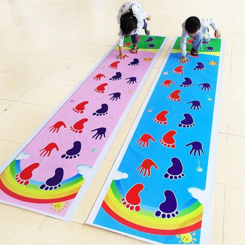 Kids-Hand-And-Feet-Game-Kids-Jumping-Carpet-Mat-Children-Jump-Lattice ...