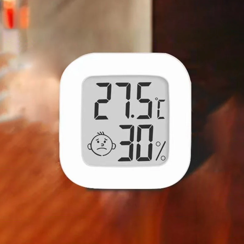 LCD Digital Thermometer Hygrometer Indoor Room Electronic Temperature ...
