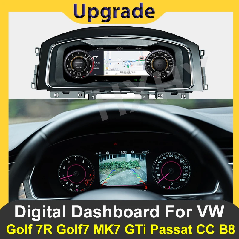 Car-Digital-Cluster-Instrument-CockPit-for-Volkswagen-VW-Golf-7-R-Golf7 ...