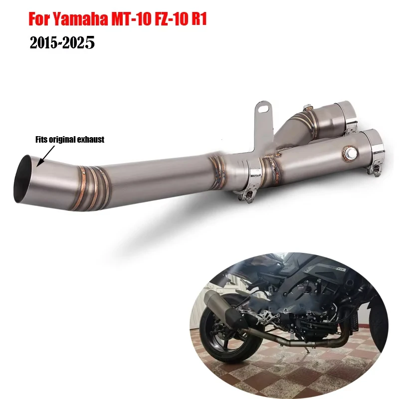 Motorcycle YZF R1 MT-10 MT10 FZ-10 Escape System Front Exhaust In ...
