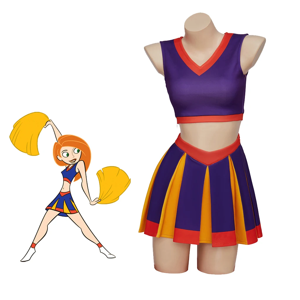 Anime Kim Cheerleader Possible Costume Women Dr. Ann Possible Kim High ...