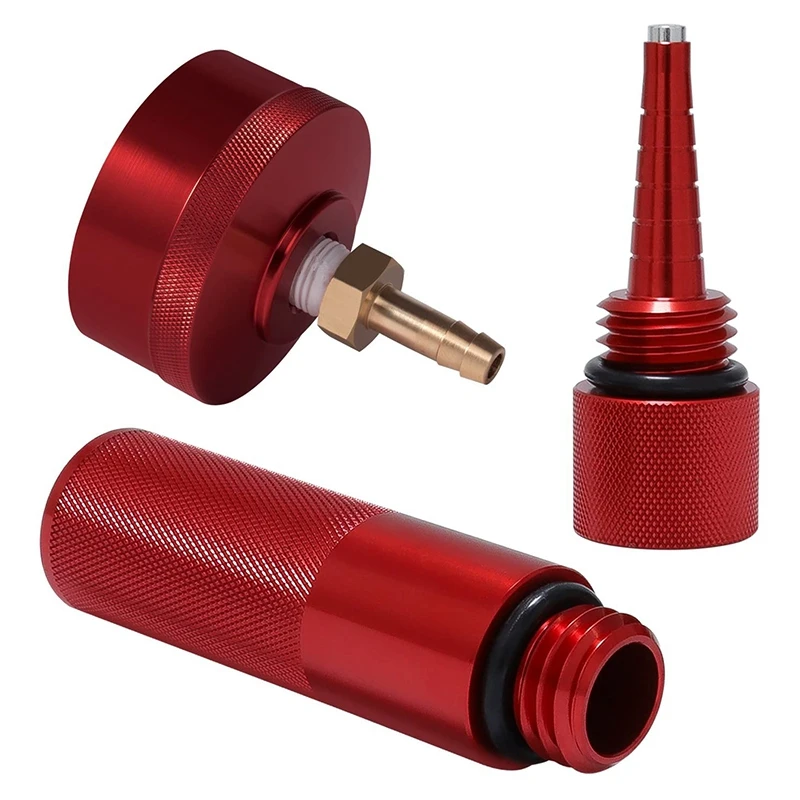 Aluminum-Extended-Run-Brass-Hose-Fitting-Gas-Cap-Change-Funnel-Magnetic ...