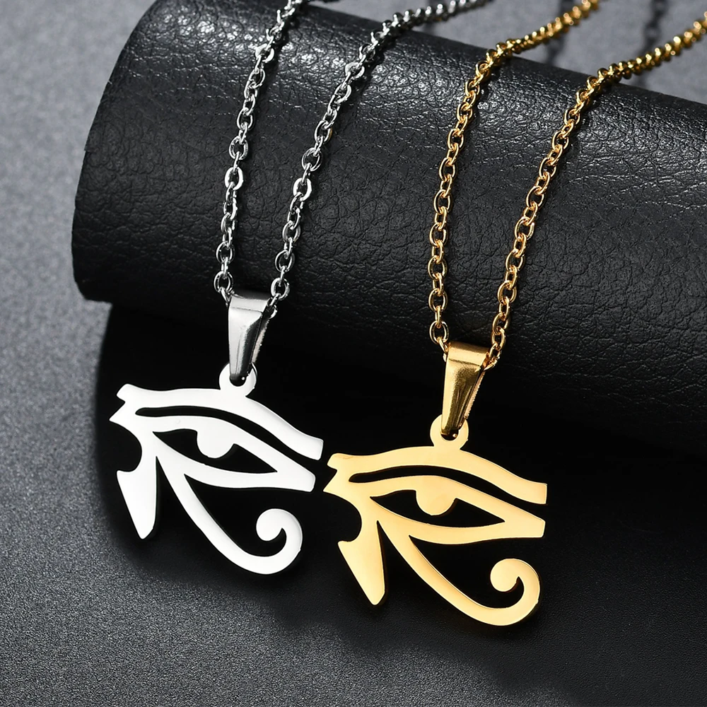 Stainless-Steel-the-Eye-Of-Horus-Pendant-Necklace-Ancient-Egypt-Series ...