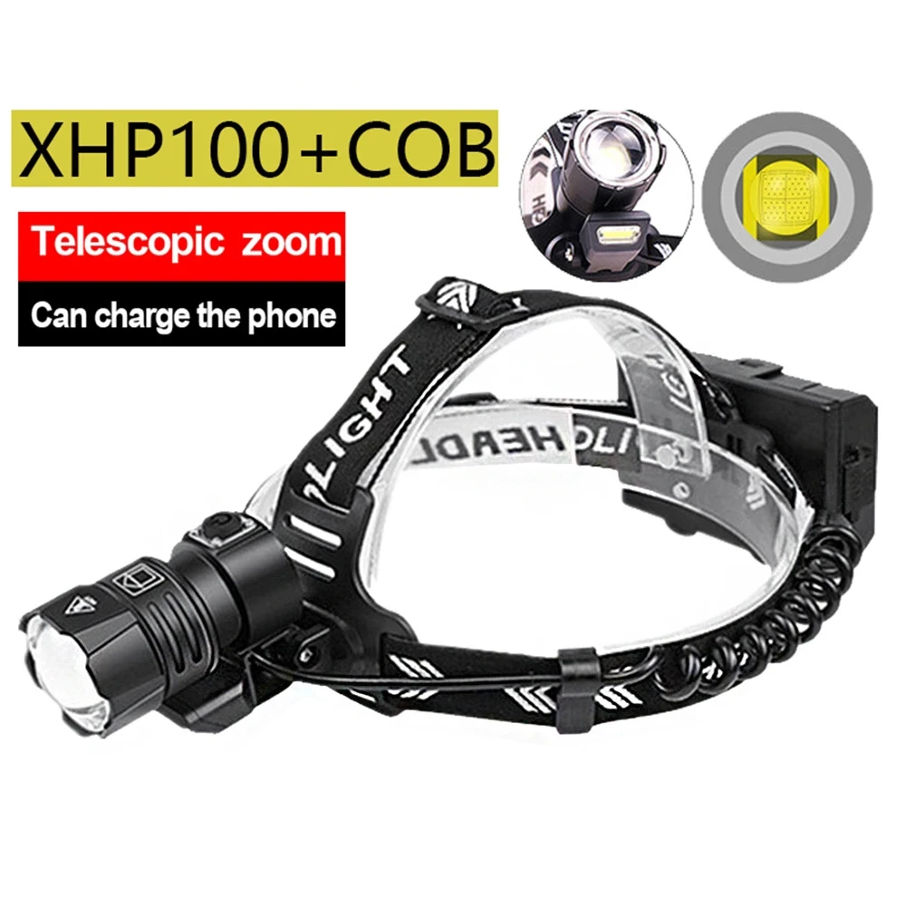 XHP100-Powerful-Headlight-18650-XHP50-LED-USB-Headlight-Rechargeable ...