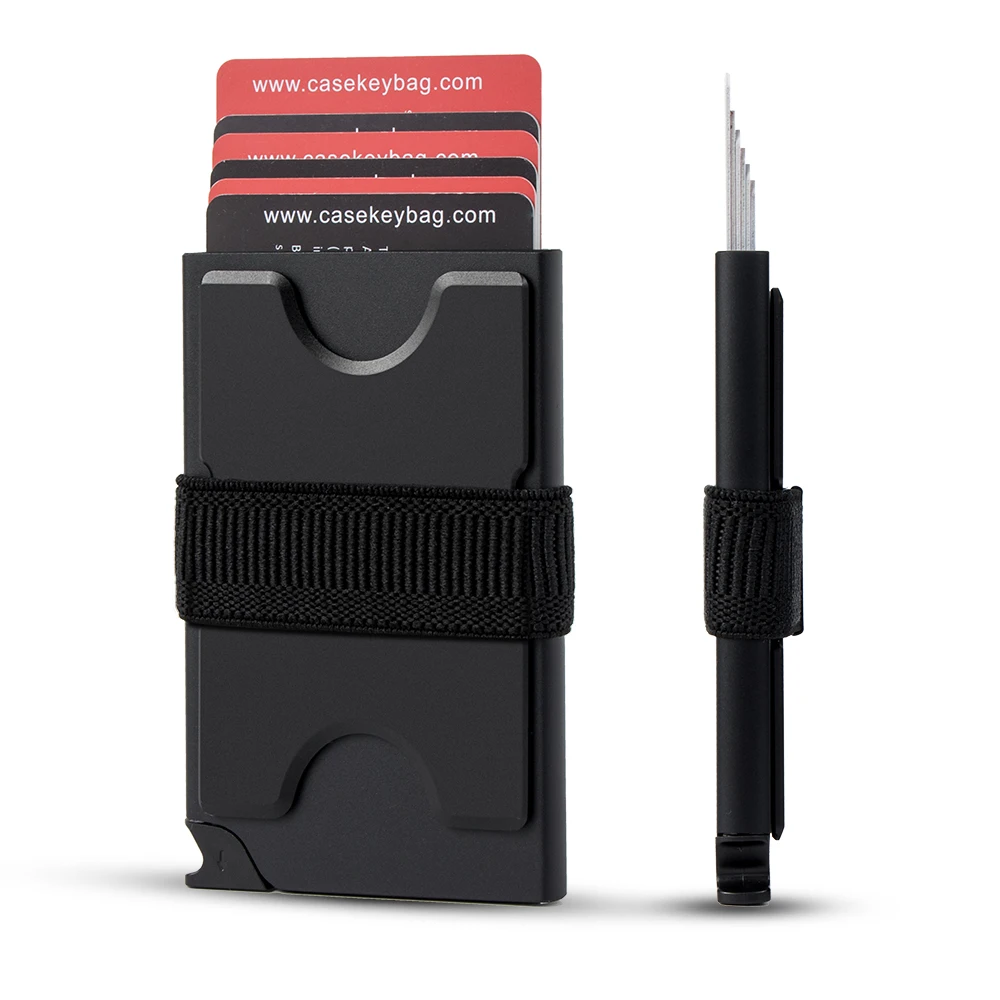 CASEKEY-cartera-de-Metal-minimalista-con-bloqueo-RFID-tarjetero-de ...