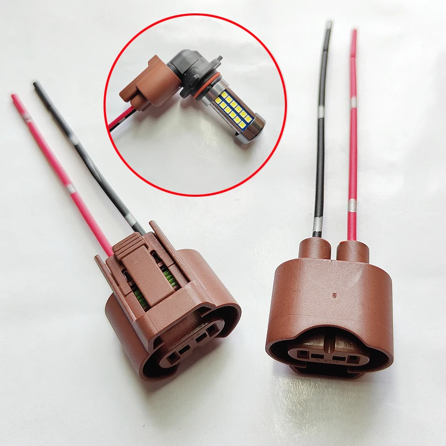 2Pcs-Original-9006-HB4-Socket-Adapter-Base-Female-Plug-Connector ...