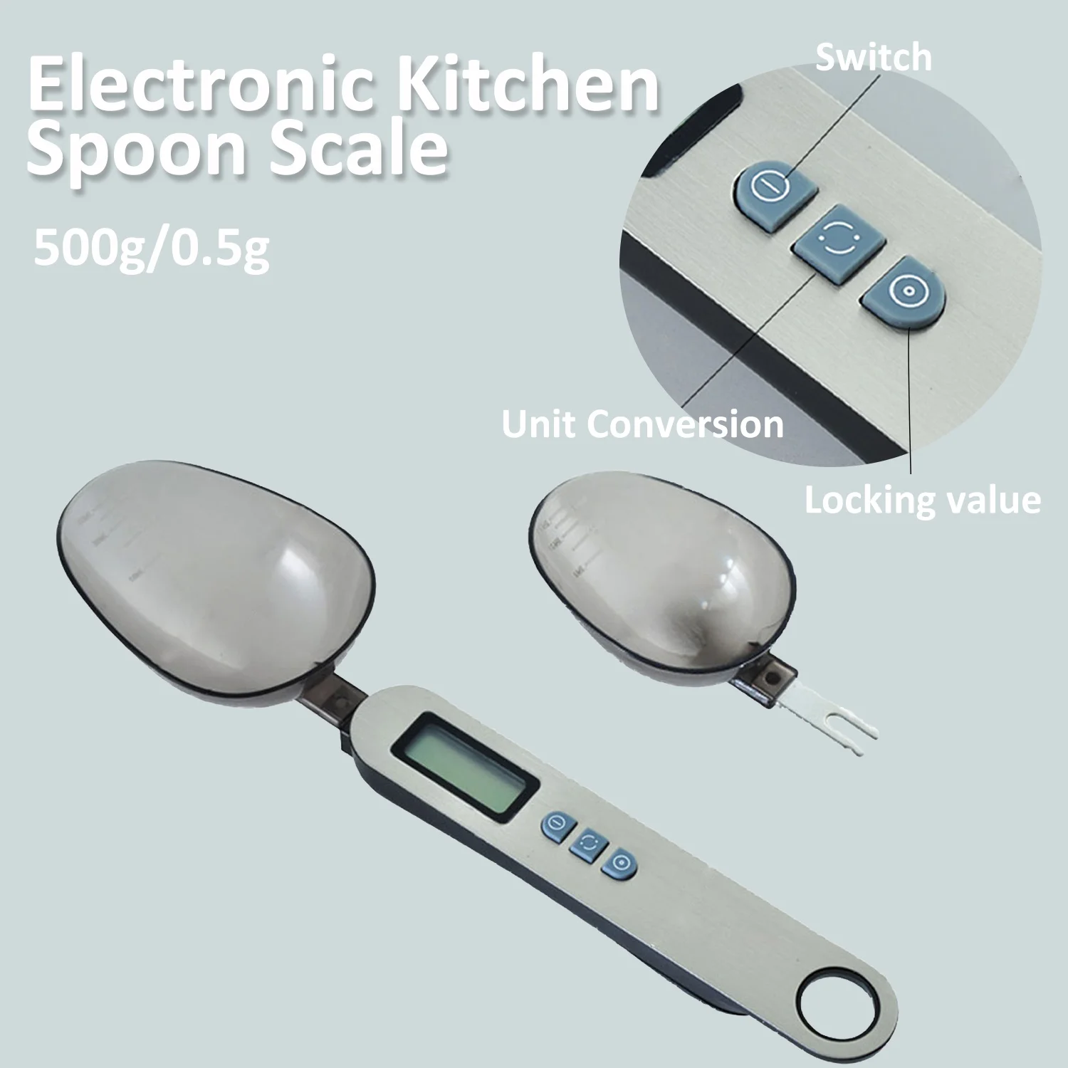 Electronic-Kitchen-Scale-Digital-Food-Scale-with-Spoon-500g-0-1g-Weight ...