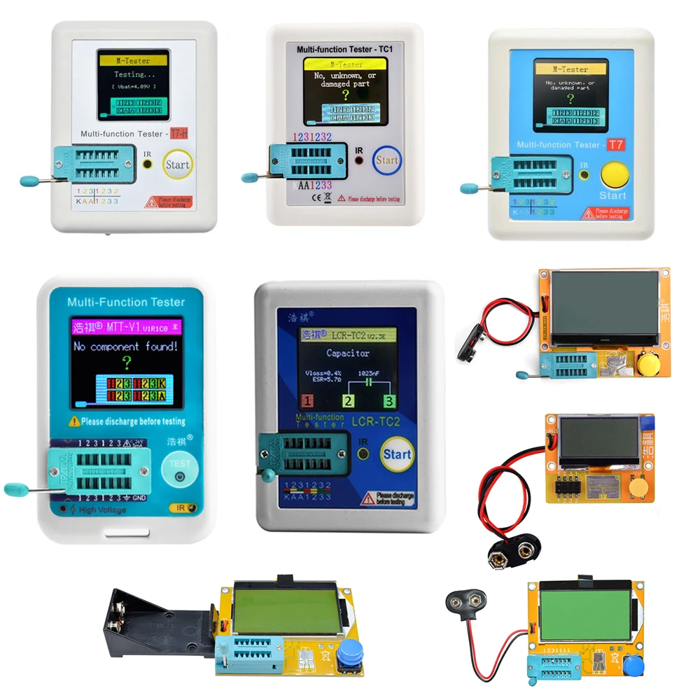 Capacitor Resistor Transistor | Transistor Tester Multimeter | Tester ...