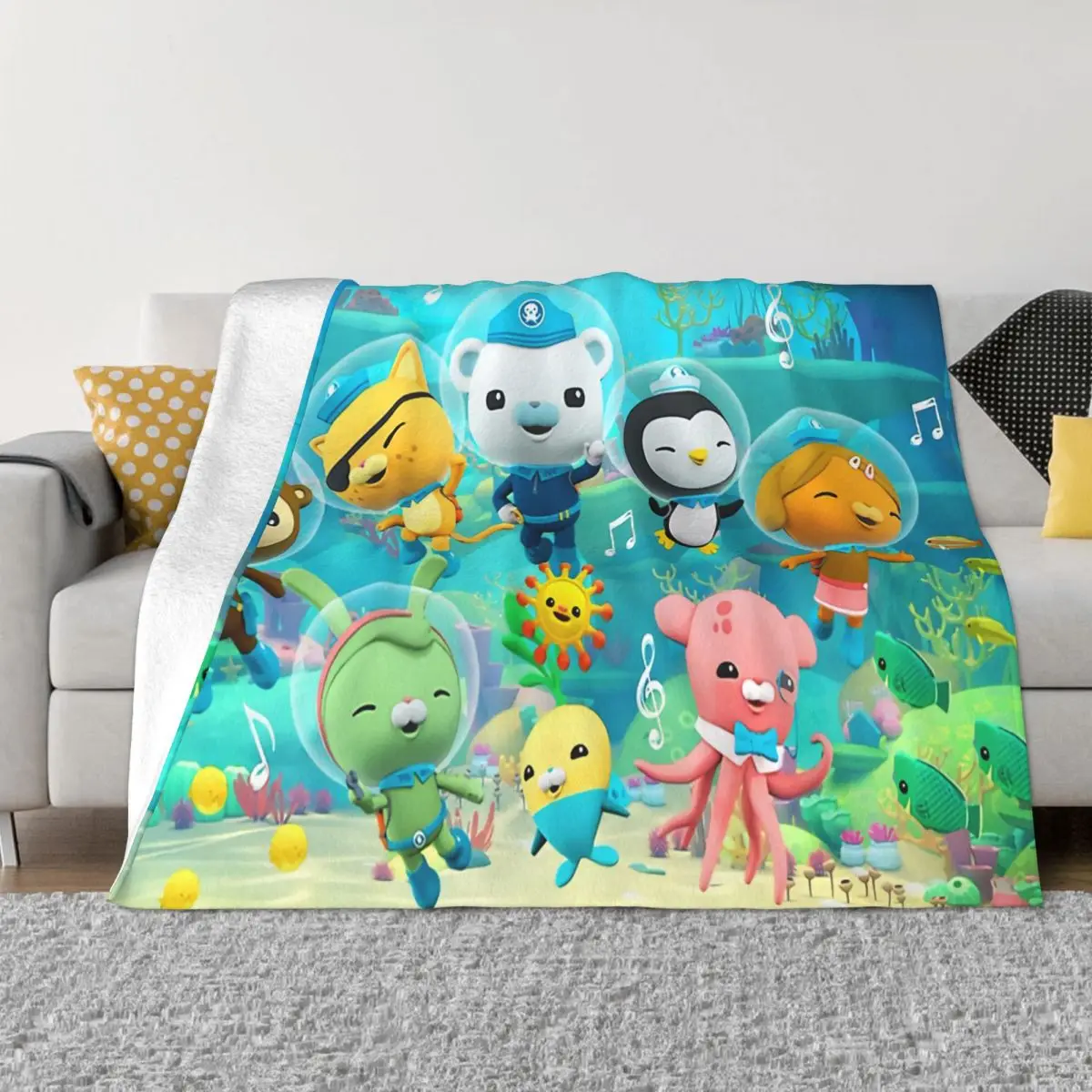 Octonauts-Kids-Kwazii-Ocean-Adventure-Captain-Barnacles-Blankets-Coral ...