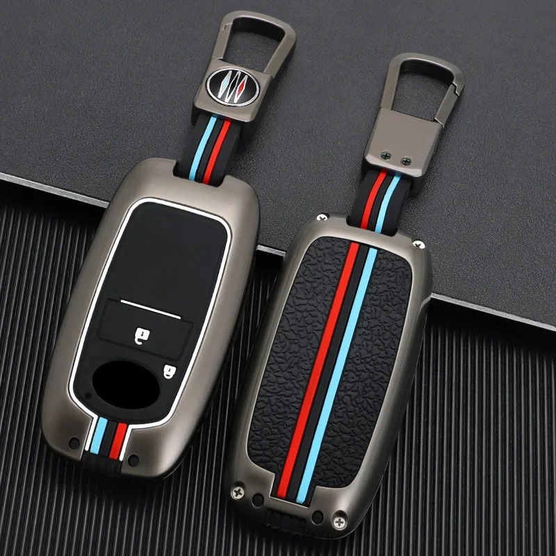 Zinc-Alloy-Full-Car-Key-Case-Cover-Silicone-Fob-Holder-For-DAIHATASU ...