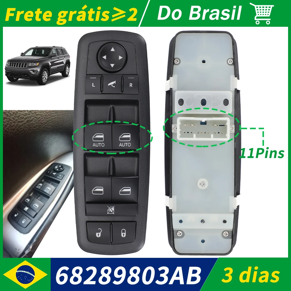 NEVOSA 11Pins Blue Light For Jeep Grand Cherokee 2014 2015 2016 LHD ...
