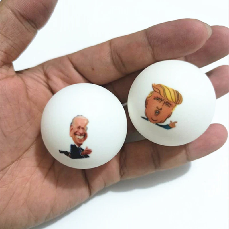 Malathorne-ABS-Plastic-Ping-Pong-Balls-with-Comic-Portrait-of-Biden-or ...