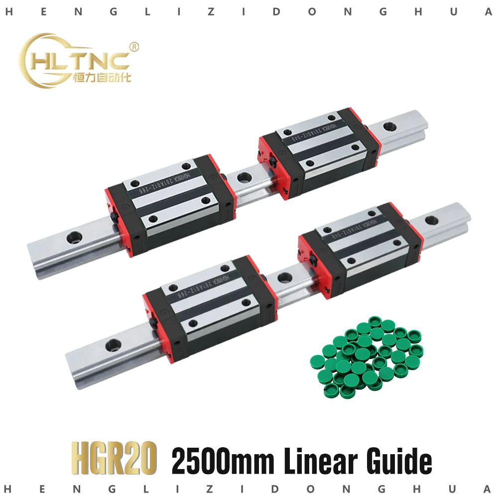2-pcs-High-Quality-HGR20-2500mm-Linear-Guide-With-Flange-Block ...